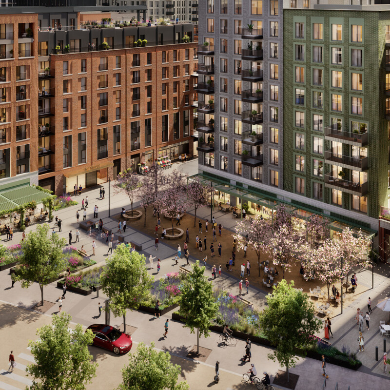 Neighbourhood Square Fountain Portrait Series - Brent Cross Town