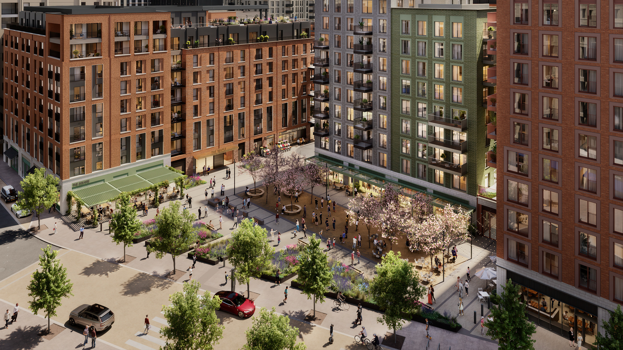 Neighbourhood Square Fountain Portrait Series - Brent Cross Town